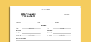 What is a work order? [with free template] • Infraspeak Blog