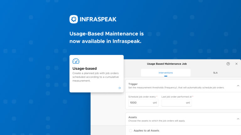 Welcoming usage-based maintenance to Infraspeak • Infraspeak Blog